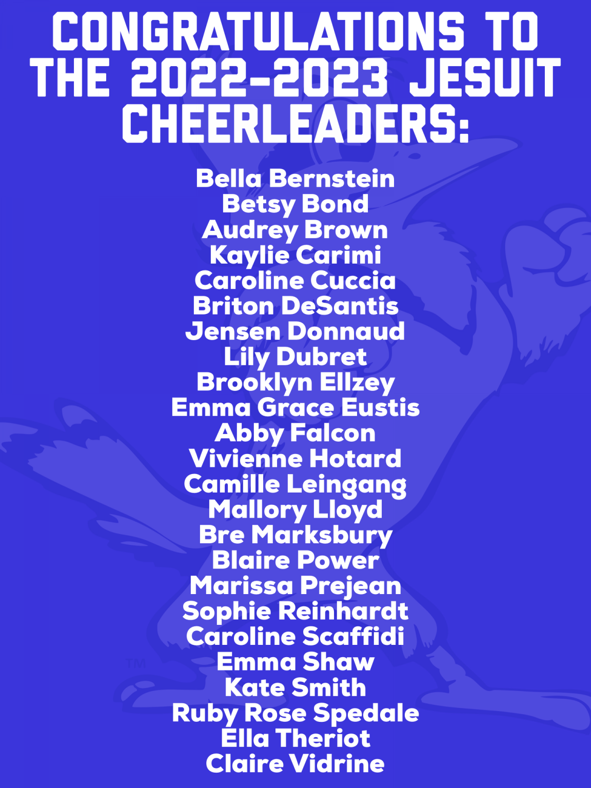 *UPDATE* 2022-2023 Cheerleading Team Tryouts on March 15-16 | Jesuit ...