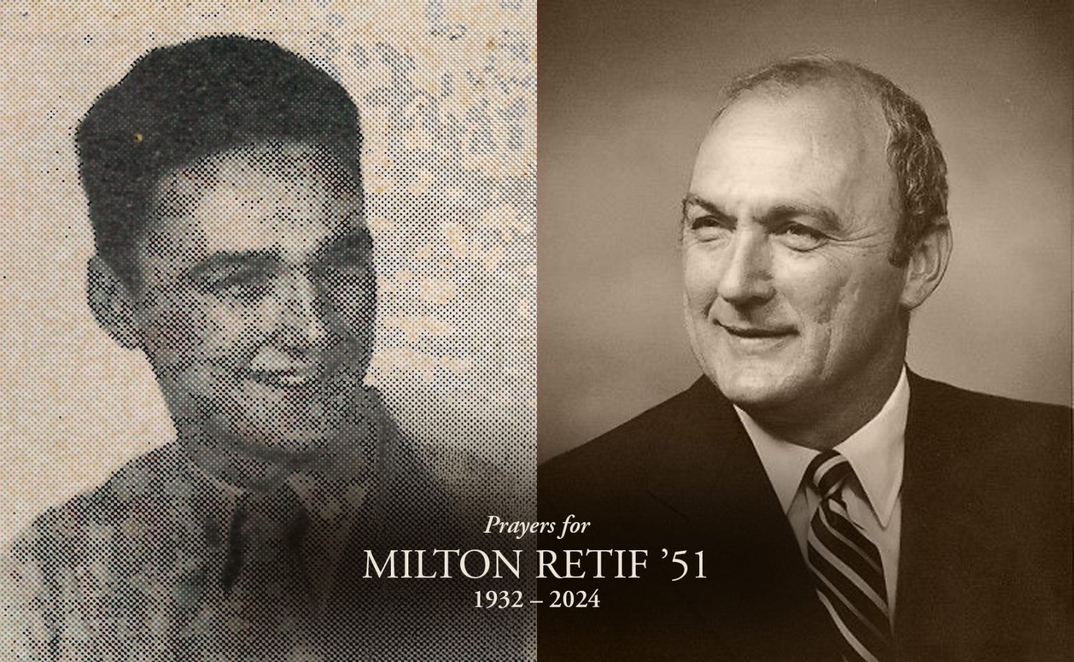 Jesuit Mourns Milton Retif ’51, Past Alumnus of the Year | Jesuit High ...